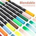 120-Color Dual-Tip Art Markers for Coloring, Journaling & Drawing, Non ...