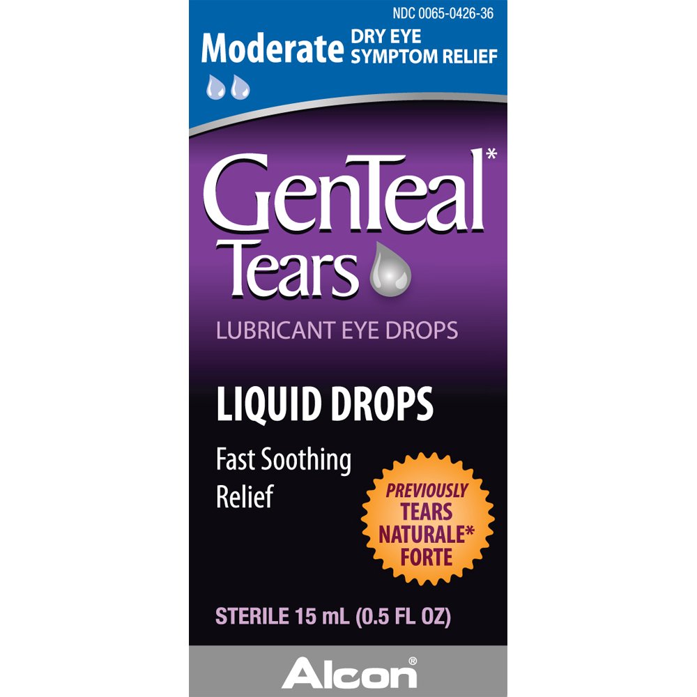 GENTEAL Tears Moderate Lubricant Eye Drops for Dry Eye Symptom Relief ...