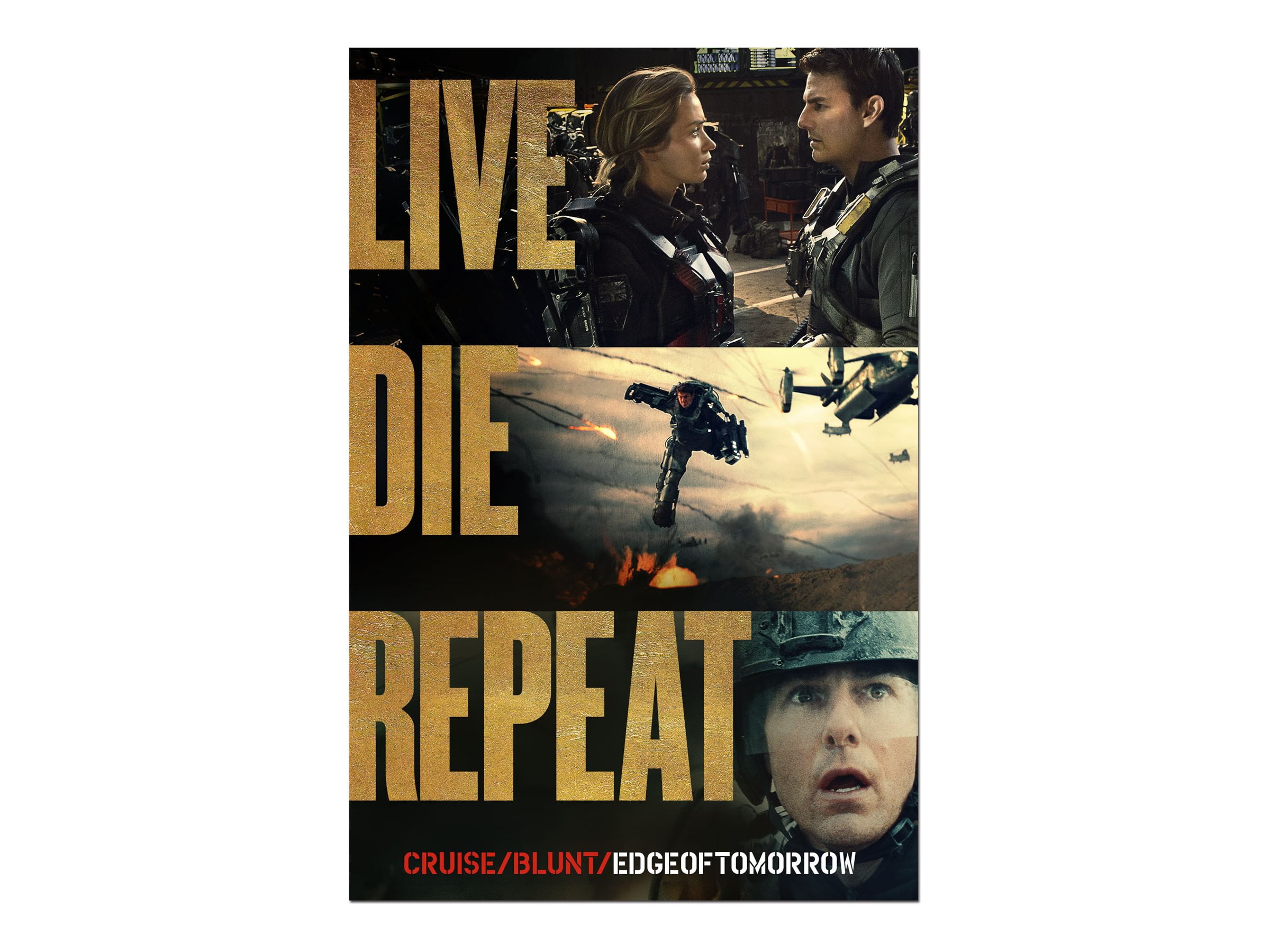 Live Die Repeat Edge Of Tomorrow Standard Definition (Blu-ray + DVD ...