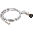 6FT Regulator Hose with Gauge, Grill Regulator Hose QCC1 Connection for ...