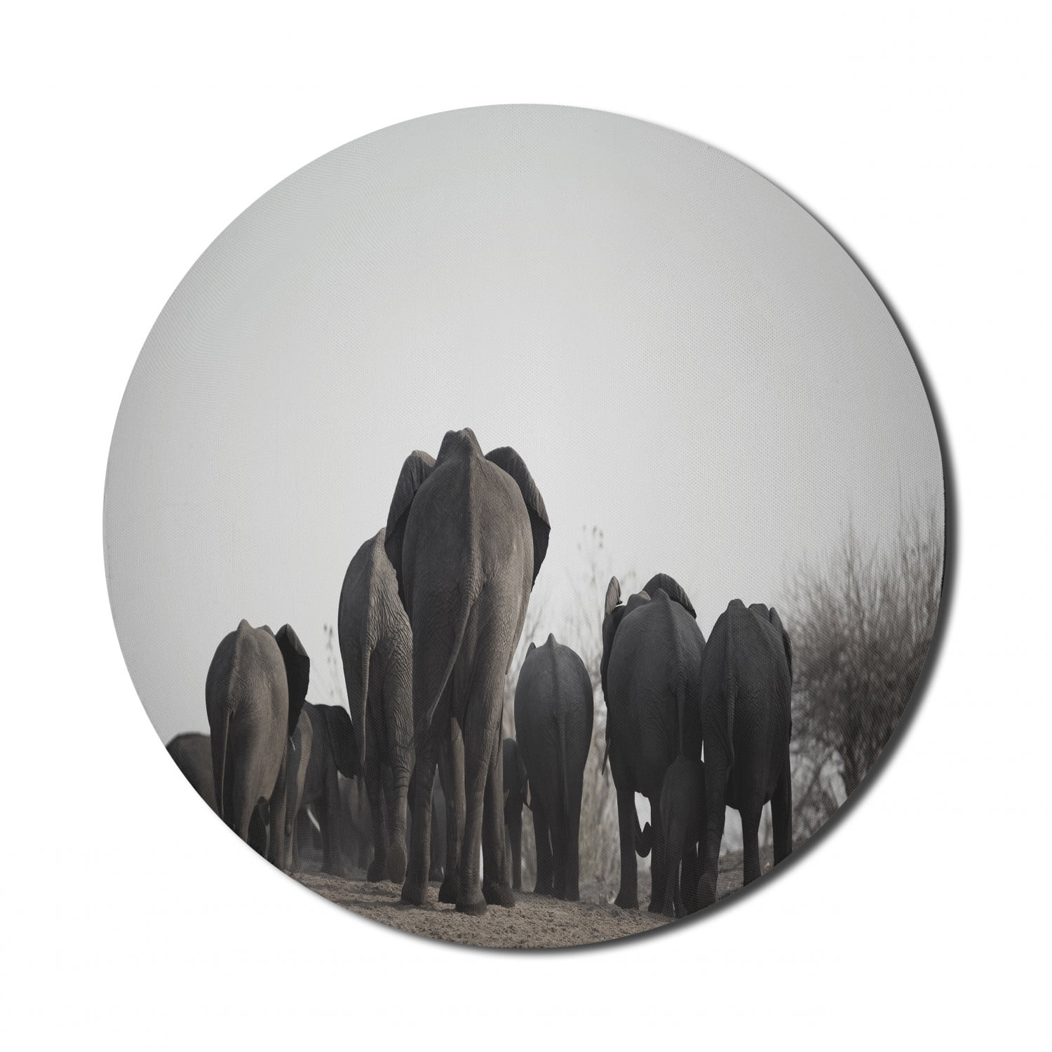 Animal Mouse Pad for Computers, Image of Herd ofWalking the River ...