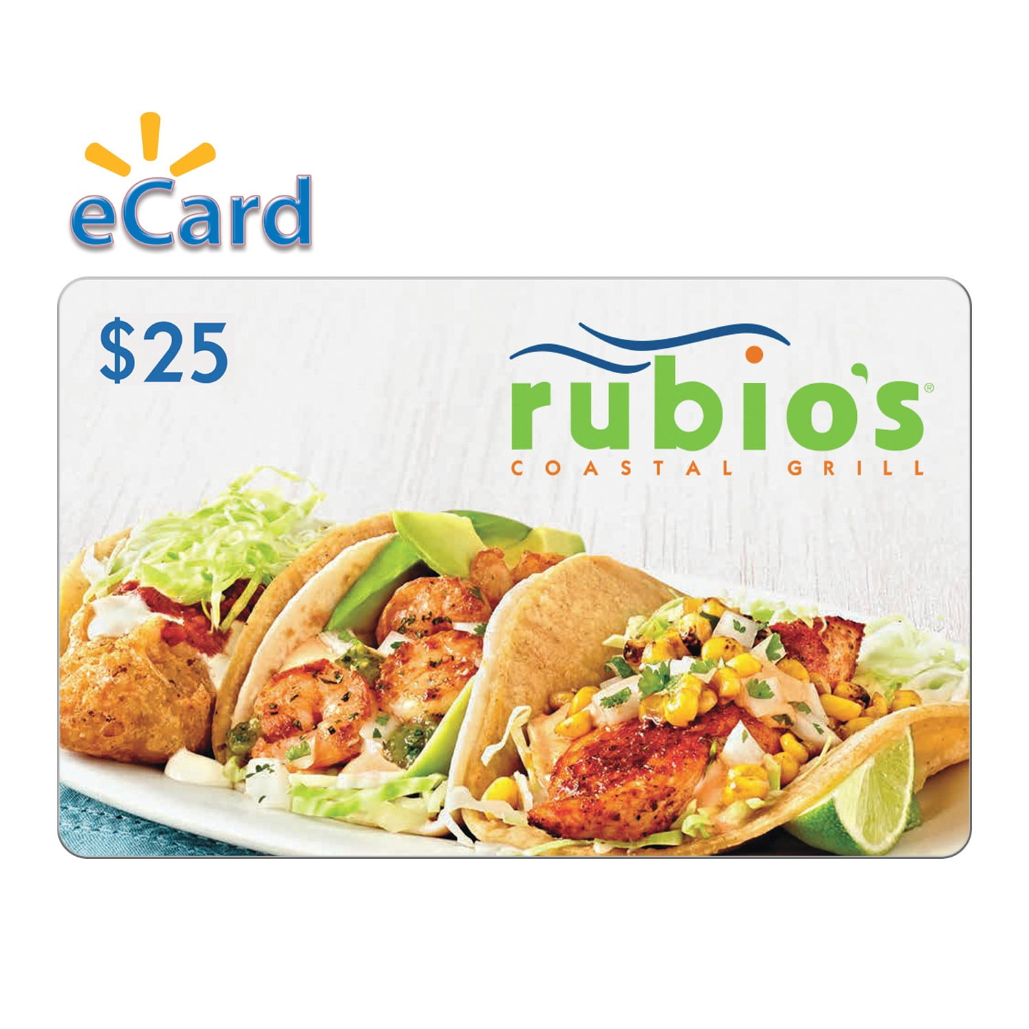 Rubio's $25 eGift Card - Walmart.com