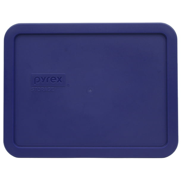 Pyrex 7211-PC Navy Blue Rectangular Food Storage Replacement Lid Cover ...