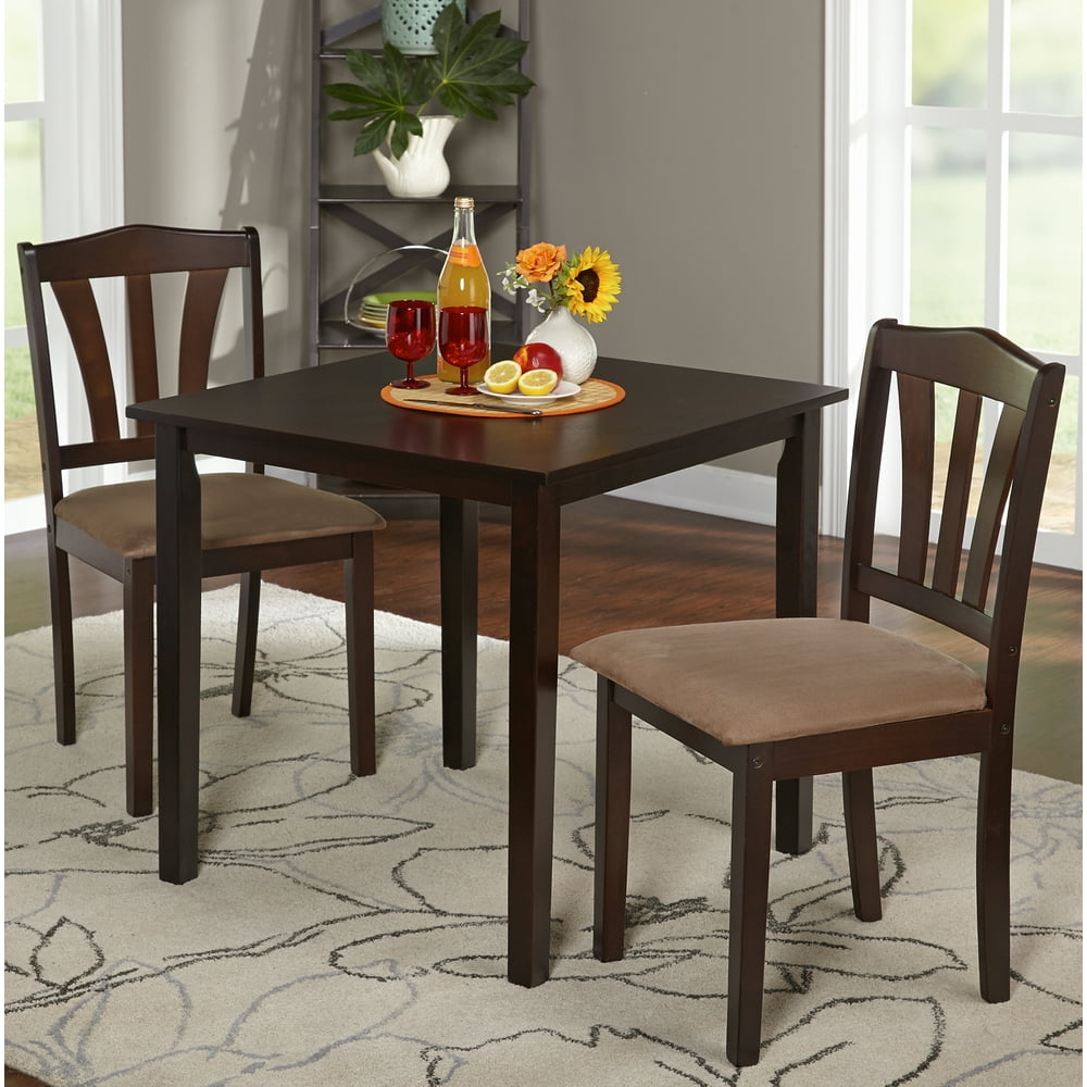 Metropolitan 3-Piece Dining Set, Multiple Finishes - Walmart.com ...