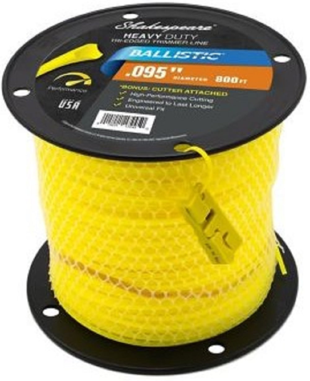 Shakespeare 17245 Ballistic Tri-Edged Trimmer Line 0.095 Inch x 800 ft ...