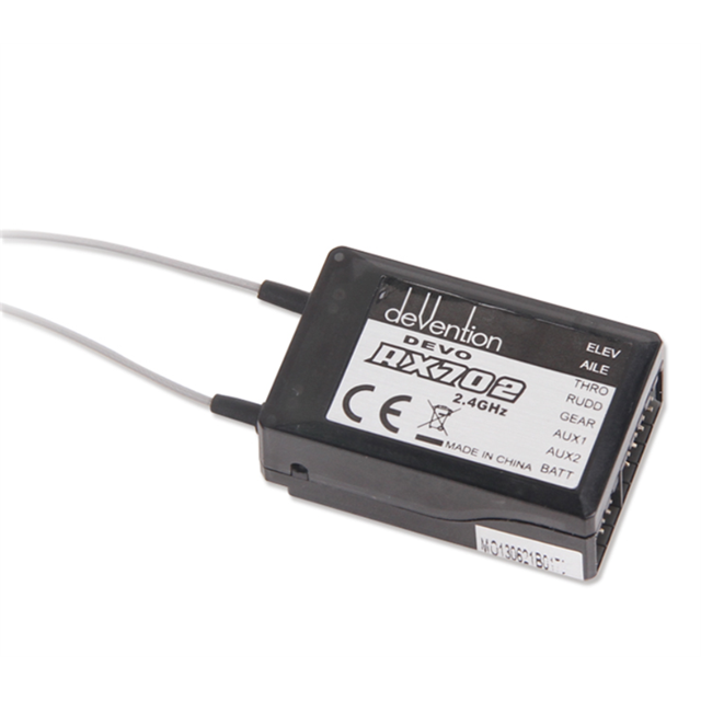 HobbyFlip 7CH RX Receiver RC for Devention Devo TX 2.4Ghz RX702 ...