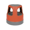 Cramer Scooter Stool, Round, 15", Step & Lock Wheels, to 300lb, Red ...
