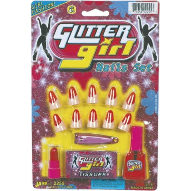 Ja Ru Glitter Girl Nails Set - Walmart.com - Walmart.com