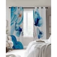 Blue Butterfly Blackout Curtains for Bedroom Living Room, Watercolor ...