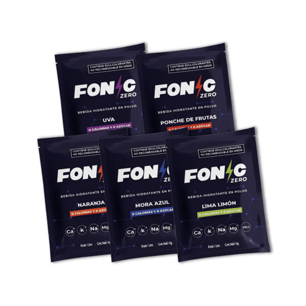 Fonic Hidratante Caja 10 Sobres 10g Sin Azúcar Para 1l | Walmart en línea