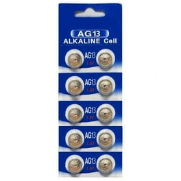 AG13 LR44 Alkaline Button Watch Battery 1.5V 2 Pack Walmart