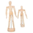 LOLIPPYY 2pcs Wooden Artist Mannequin: Articulated Joints & Poseable ...