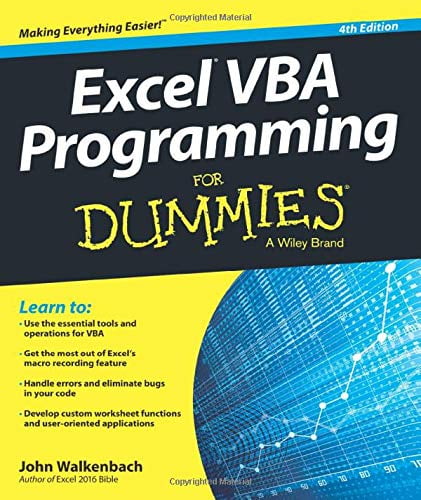 Pre-Owned Excel VBA Programming for Dummies (Paperback) 1119077397 9781119077398 - Walmart.com