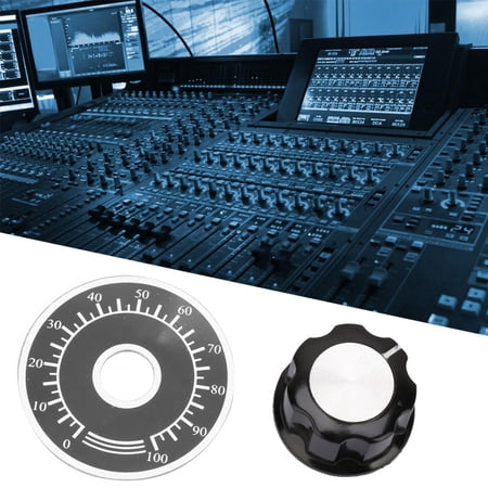Potentiometer Knob Scale Plate, Easy Installation Alloy Potentiometer ...