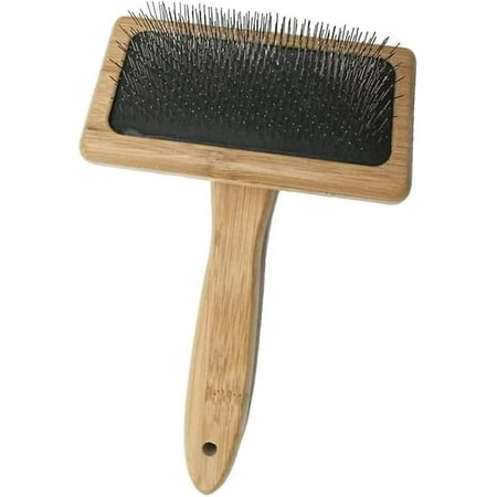 NETSENG Sheepskin Rug Brush Needle Comb Wooden Handle Pet Grooming ...