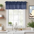 Blue Stripes Valance Curtains for Windows, Japanese Blue Stripes ...