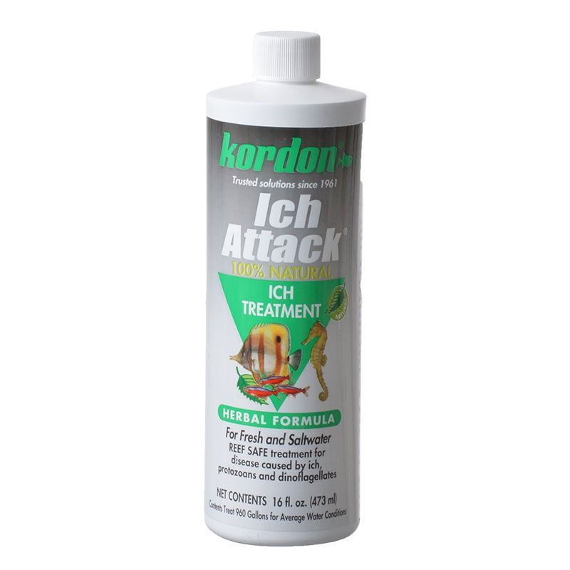Kordon Ich Attack Natural Herbal Ich Treatment for Fresh and Saltwater ...