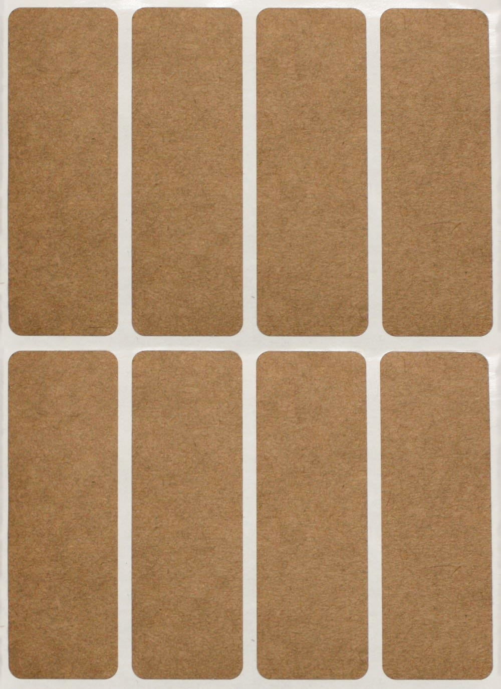 Royal Green 3x1 inch (75mm x 25mm) Labels Sticker Rectangular Kraft ...