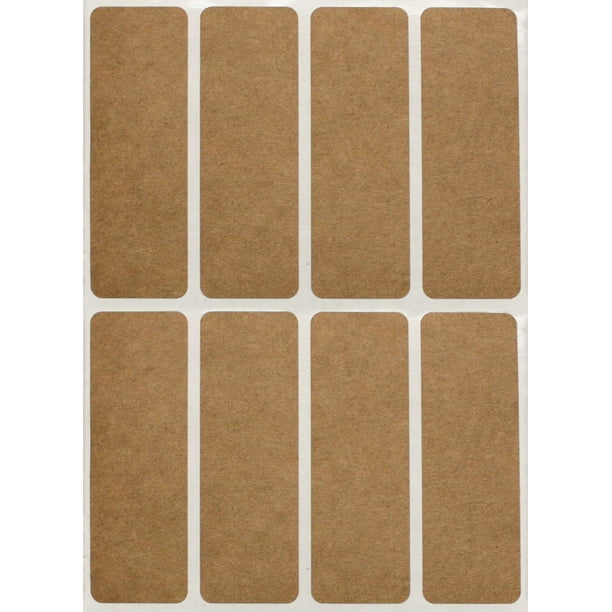 Royal Green Kraft Stickers 1 x 3 inch Rectangle Label for Arts and ...