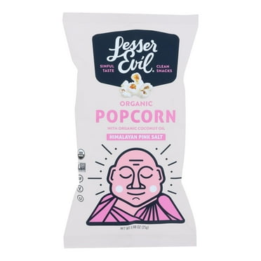 Lesser Evil Organic Popcorn - Oh My Ghee, Case of 12, 4.6 OZ Each, Low ...