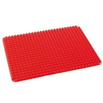 Leaveforme Red Pyramid Pan Nonstick Silicone Baking Mat Mould Cooking ...
