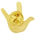 PinMart's Gold Plated Love Hand Sign Language Lapel Pin - Walmart.com