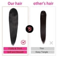 10-26 Inch Long Straight Ponytail Extensions Natural Color Brazilian ...