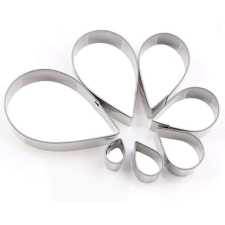 7 Pieces Cookie Cutter Drip Cutter Biscuit Fondant Shape Cake Cookie ...