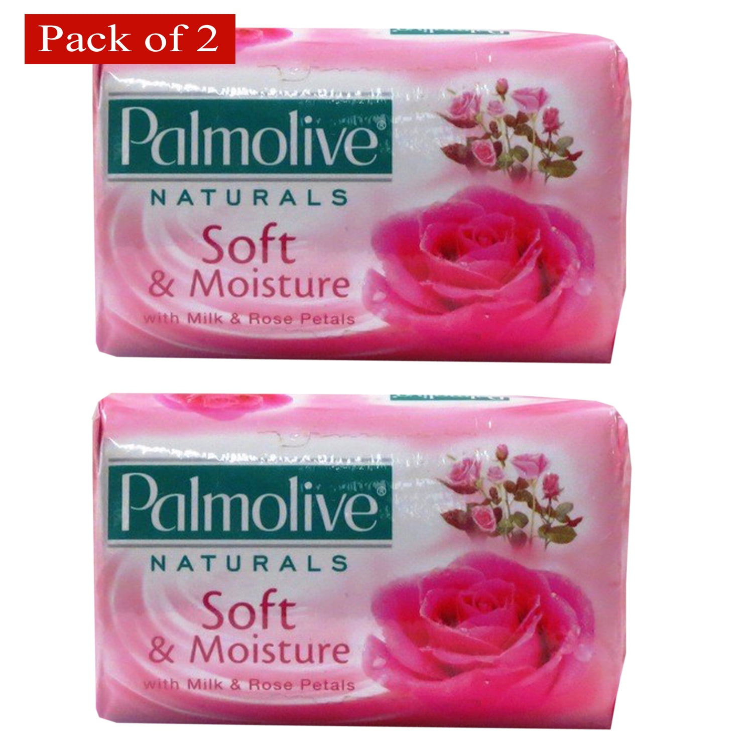 Palmolive Barra suave y humectante con leche y pétalos de rosa 80 g ...