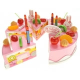 Birthday Cake 75pcs Pretend Play Food Toy Set (Pink) PS919 Pink Toy ...