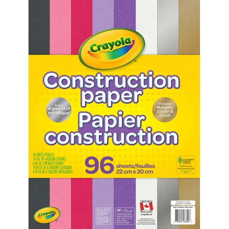Crayola : Construction Paper / 96 Pages! (Bilingual) | Walmart Canada