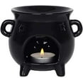 Witch's Cauldron Tealight Candle Holder Oil Burner Diffuser with cut ...