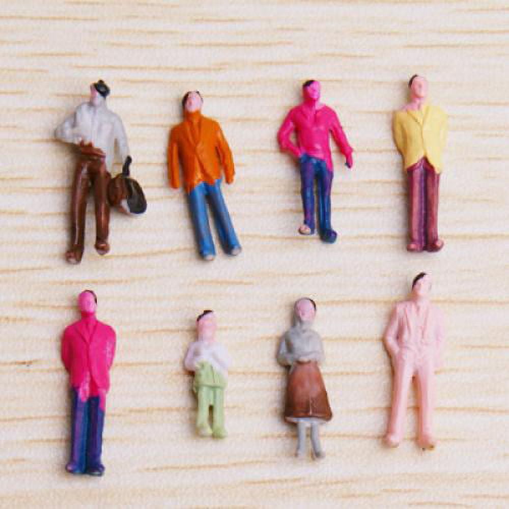 Scale Figure 100Pcs White 1:100 Scale Model People Figures - For ...