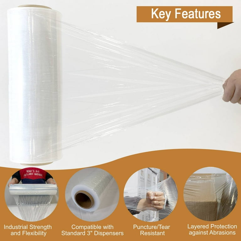 Moving Wrap Industrial Plastic Wrap 18 Inch Roll, Heavy Duty 1500ft ...