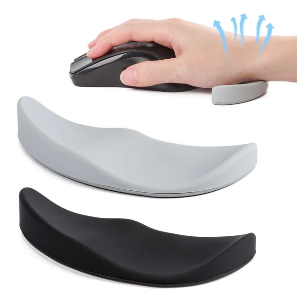 Spencer 2PCS Ergonomic Mouse Wrist Rest Support Silicone Gel Palm Rest ...
