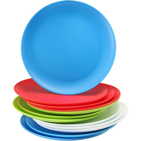 Set of 12 Plastic Kids Plates 9 Inch Kid Plates Reusable Kids plate ...