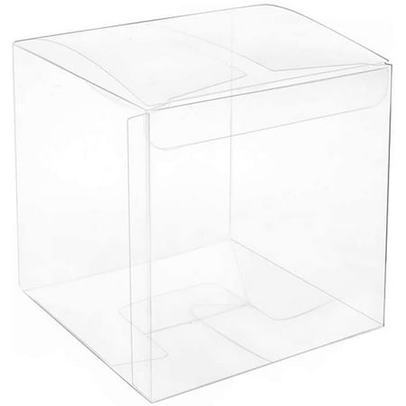 Small Clear Plastic Box 2.3x2.3x2.3 inch for Gift Candy Treat ...