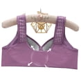 Women’s Full Coverage Wirefree Bra Featuring Front Snap Buttons And Dot ...