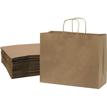 Brown Kraft Paper Bags, 16"x6"x12", 100ct - Walmart.com