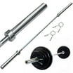 BalanceFrom Fitness 100 lbs Barbell Vinyl Standard Weight Set with ...