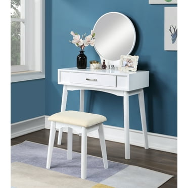 2-piece Vanity Set with 3-drawer Walnut - Walmart.com
