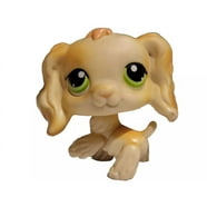 #58 Rera Littlest Pet Shop Brown Collie Dog Puppy Blue Eyes LPS Animal ...