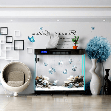 124Gal LED Aquarium Kit - Luxury Large Glass Fish Tank - Ideal for ...