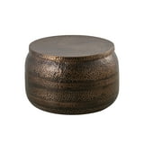 Albany Living Chic Drum Coffee Table with Sleek Round Design and Roomy ...