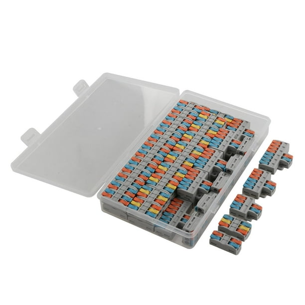 Surtido de 64 tuercas para conectores de cables con palanca, terminales eléctricos, conectores ...