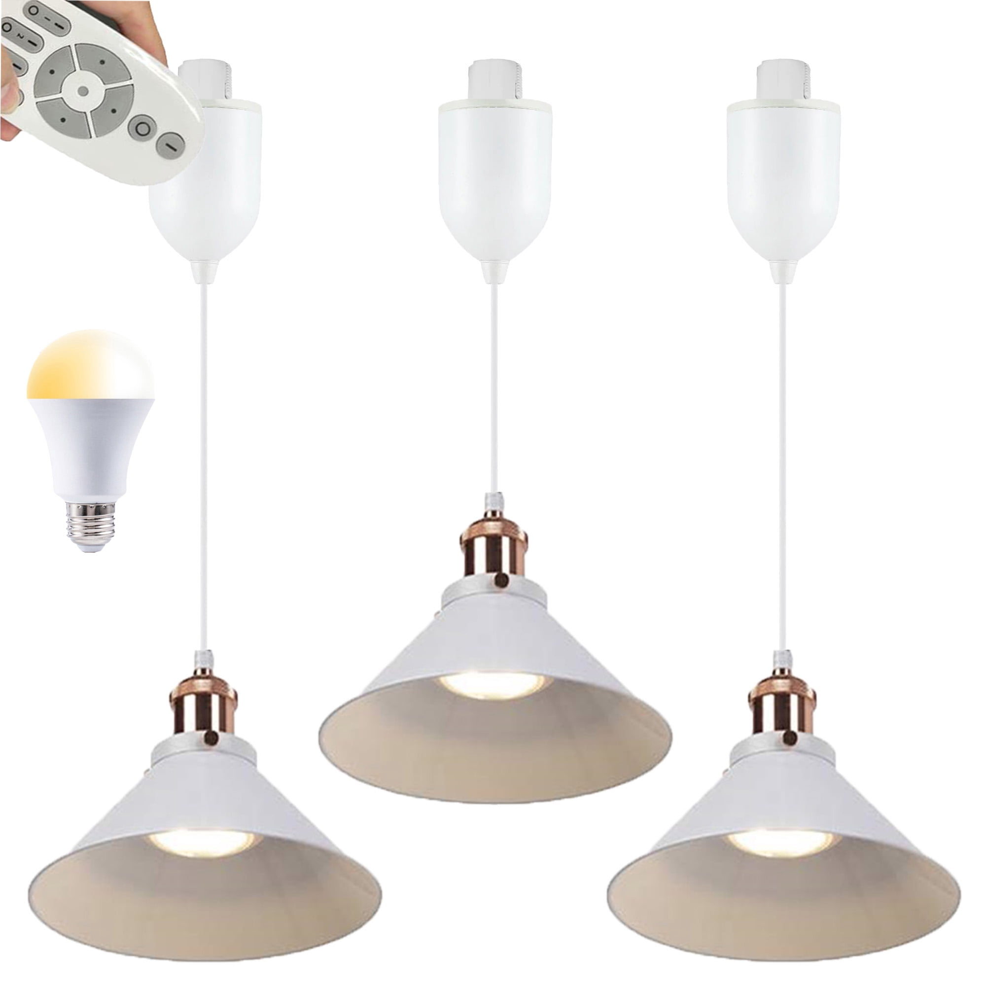 FSLiving Adjustable Levitate Track Pendant Light H-Type Retractable ...