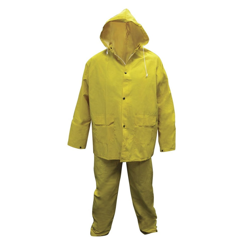 Heavy-Duty PVC/Polyester Rain Suit - Walmart.com - Walmart.com
