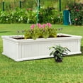 Gymax Large Outdoor Plastic 48''x24'' Raised Garden Bed, Rectangle ...