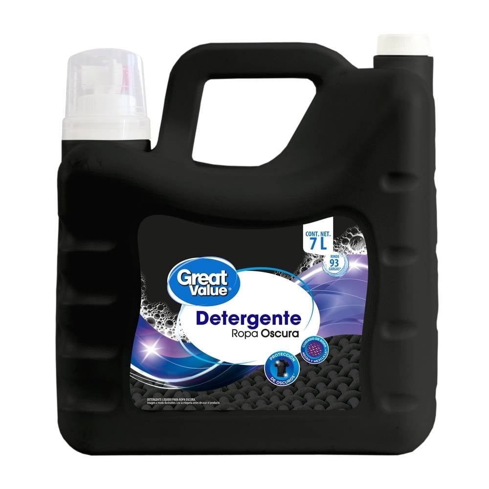 Detergente líquido Great Value oscuros radiantes 7 l | Walmart en línea
