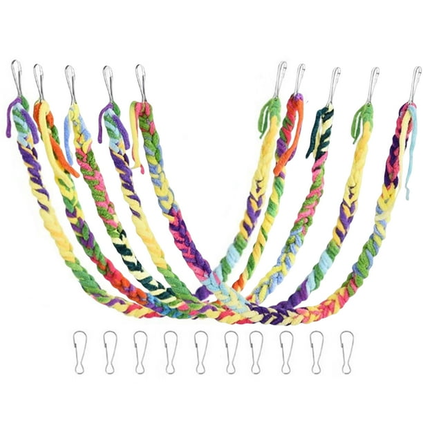 5 Pieces Bird Hanging Rope Climbing Rope Toy Universal Climbing Ropes ...